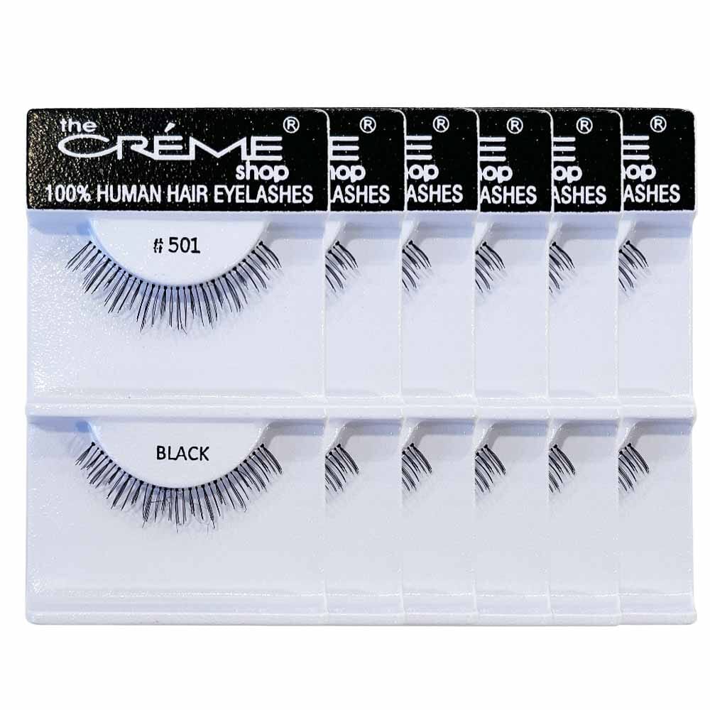 100% Human Hair Bottom Eyelashes #501 (12 units) – MyWholesaleFashion.com