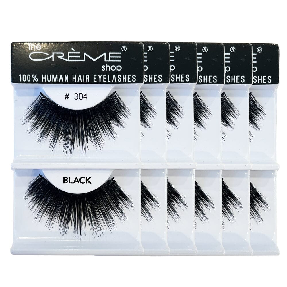 100% Human Hair Eyelashes #304 (12 units) – MyWholesaleFashion.com