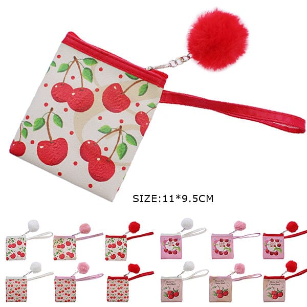 Cherry Coin Purse 0630R (12 units) – MyWholesaleFashion.com