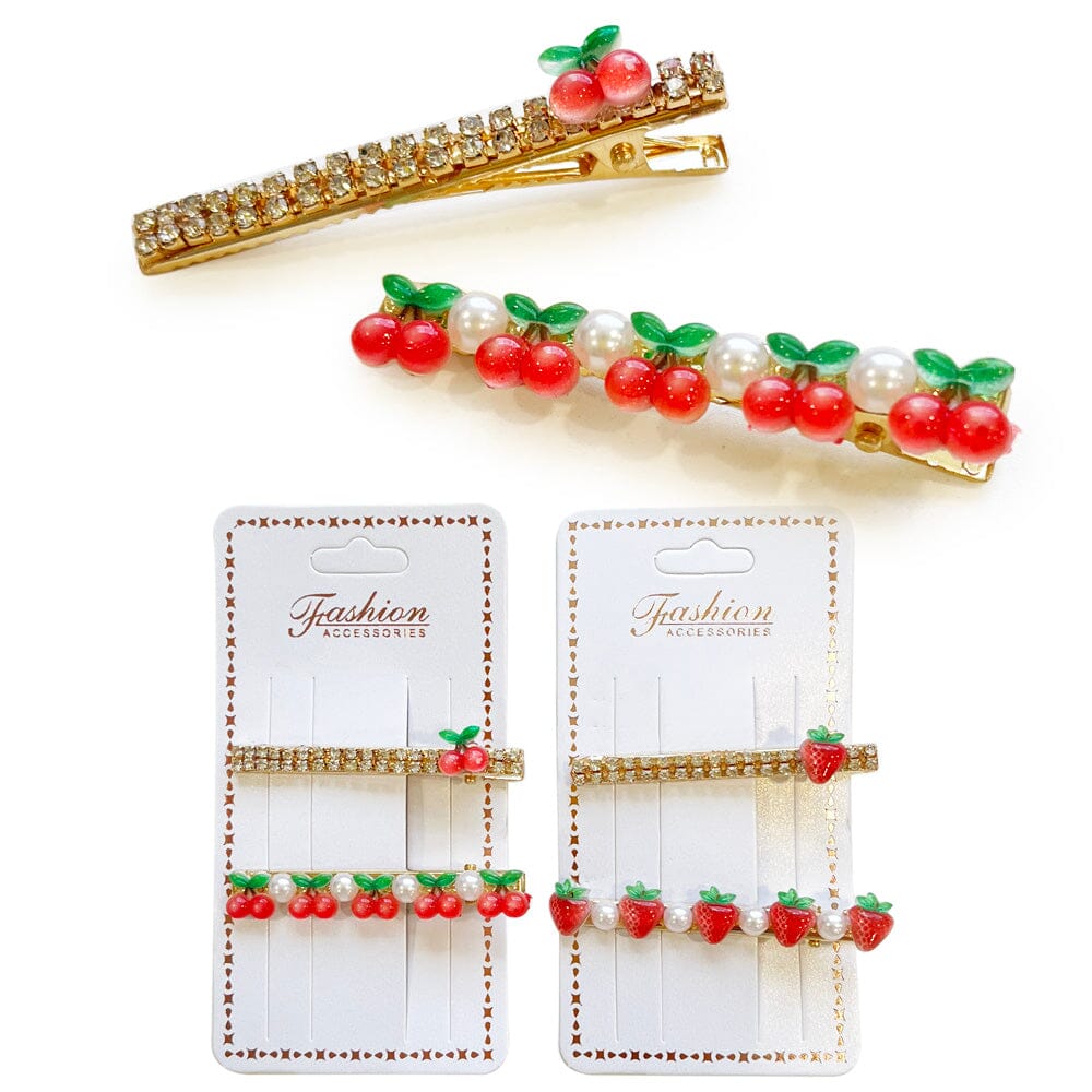 Cherry Hair Pin Set 2072 (12 units) – MyWholesaleFashion.com