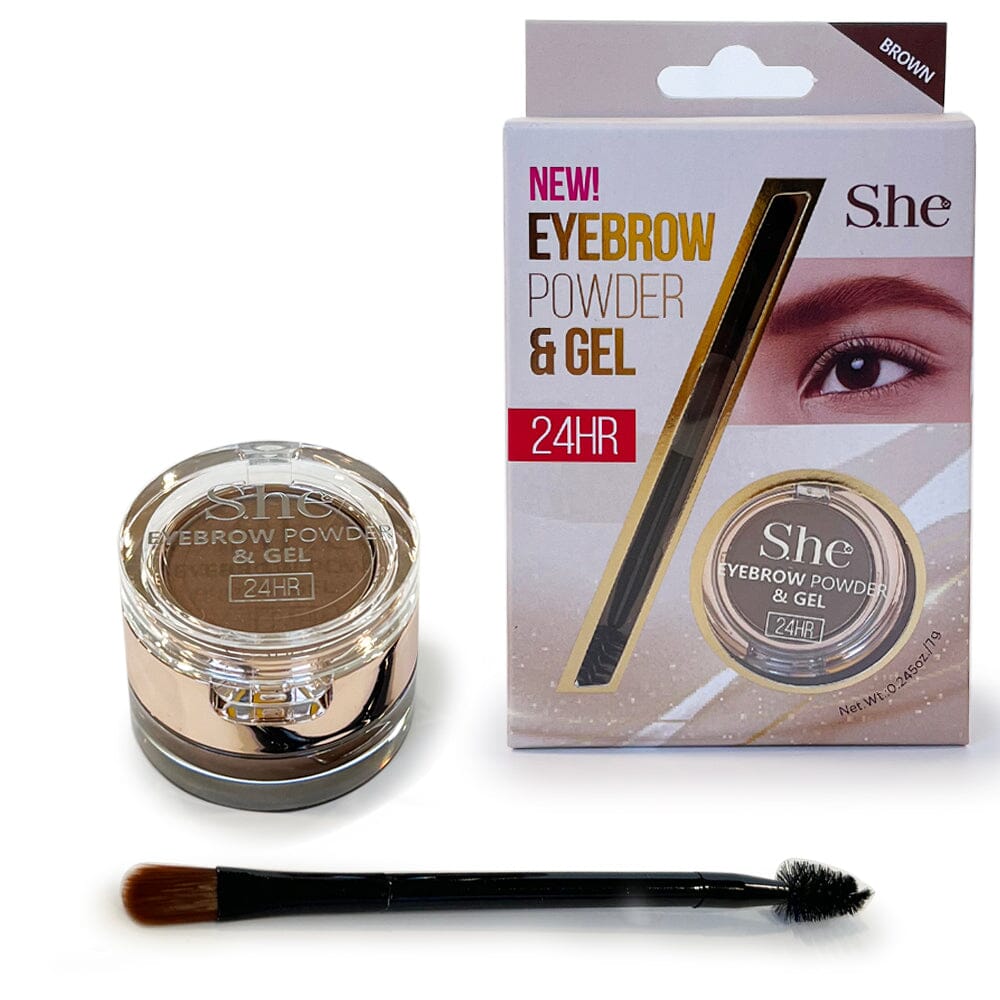 EyeBrow Powder & Gel - Brown (12 units) – MyWholesaleFashion.com