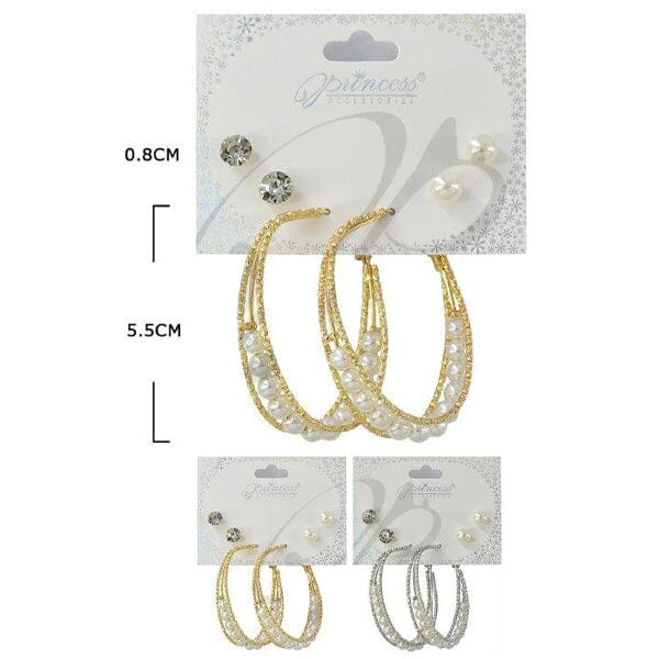 Fashion Multi Earrings Set 3233GS (12 units) – MyWholesaleFashion.com