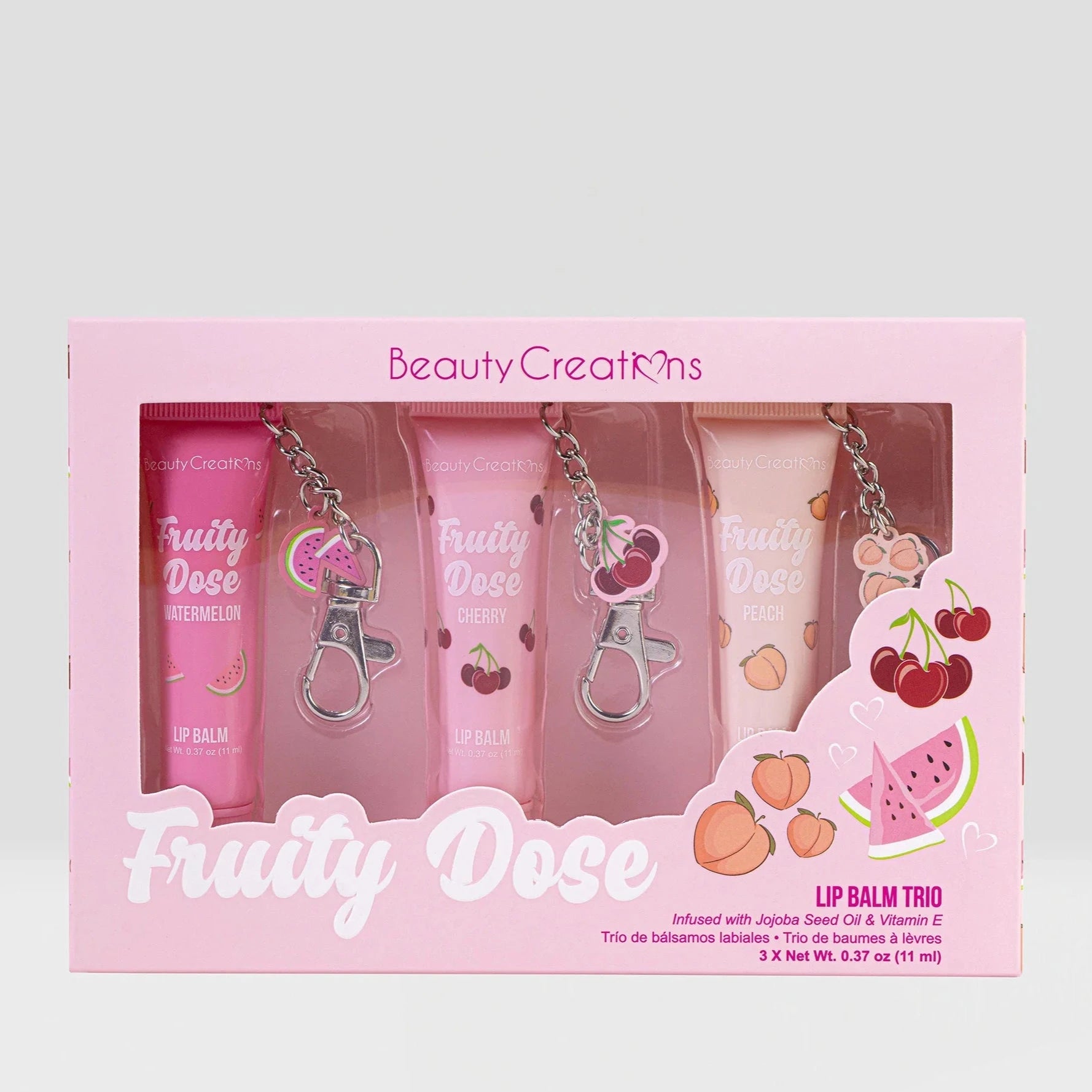 Fruity Dose Keychain 3PC Lip Balm Trio Set (1 unit ...