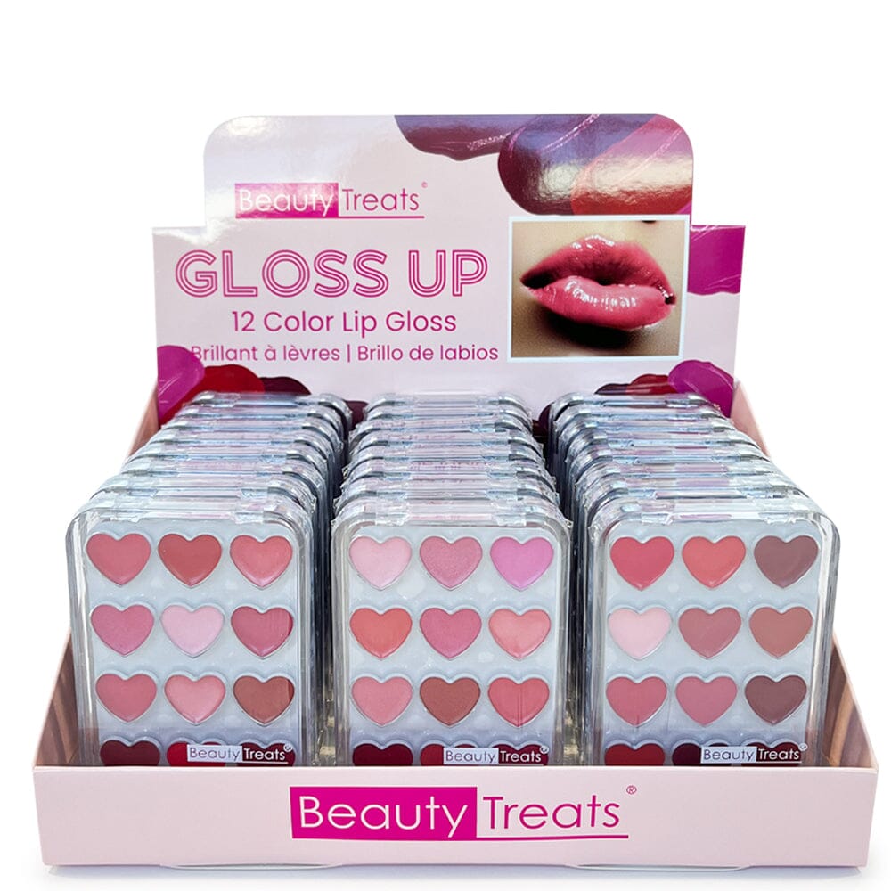 Gloss Up 12 Color Lip Gloss Palette (24 units) – MyWholesaleFashion.com