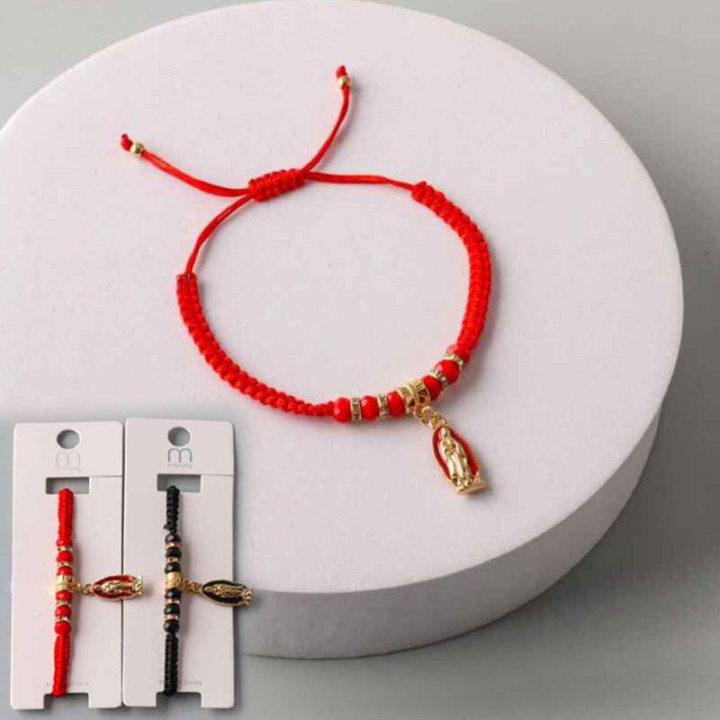 Mary Charm Beaded Macrame Bracelets 18287 (12 units ...