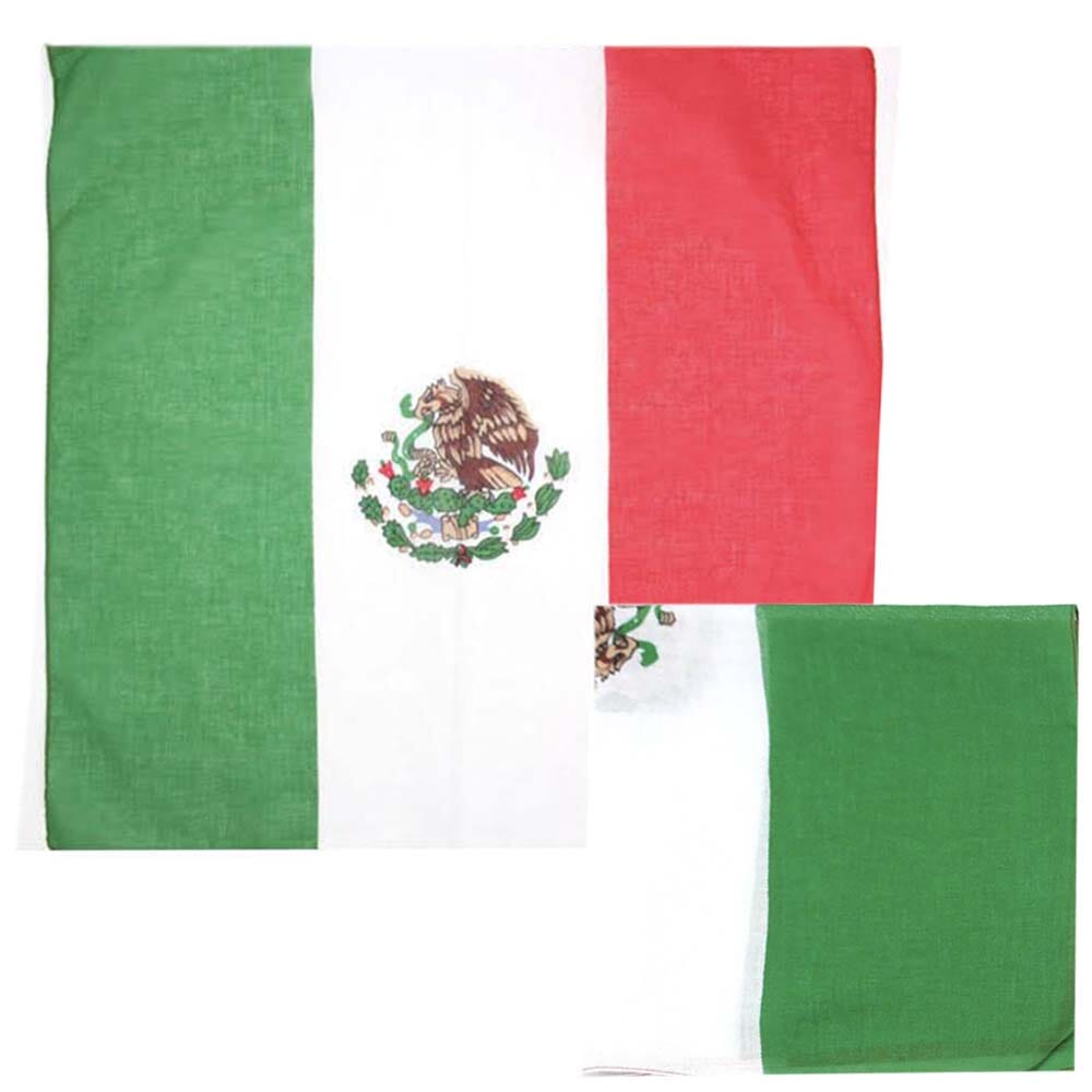 Mexico Flag Cotton Bandana 3978 (12 units) – MyWholesaleFashion.com