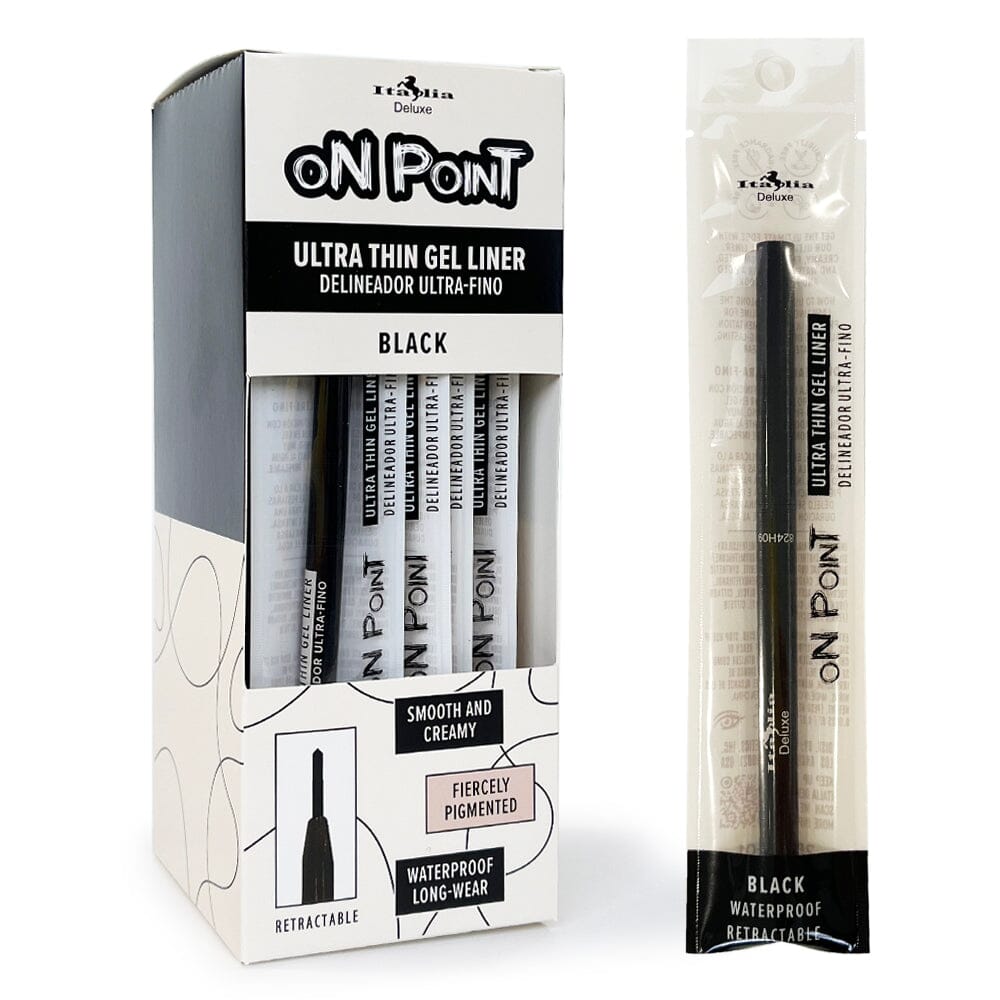 On Point! Ultra Thin Gel Liner 01 BLACK (24 units) – MyWholesaleFashion.com