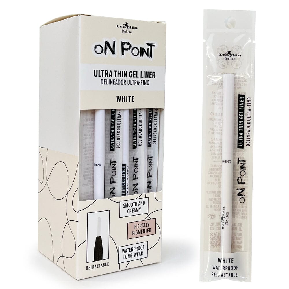 On Point! Ultra Thin Gel Liner 03 White (24 units) – MyWholesaleFashion.com