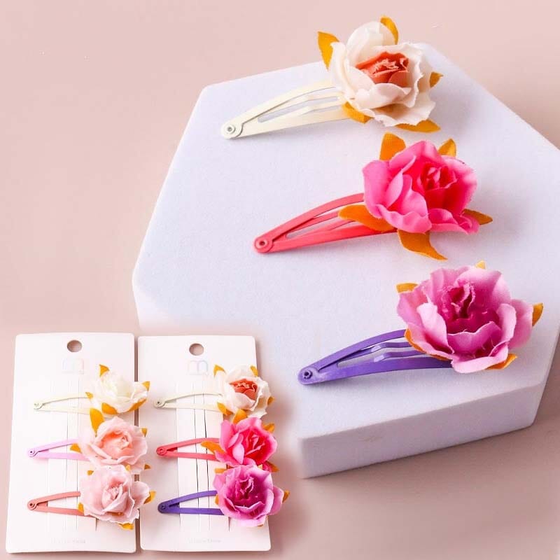 Silk Flower Snap Pin 7106 ( 12 units) – MyWholesaleFashion.com