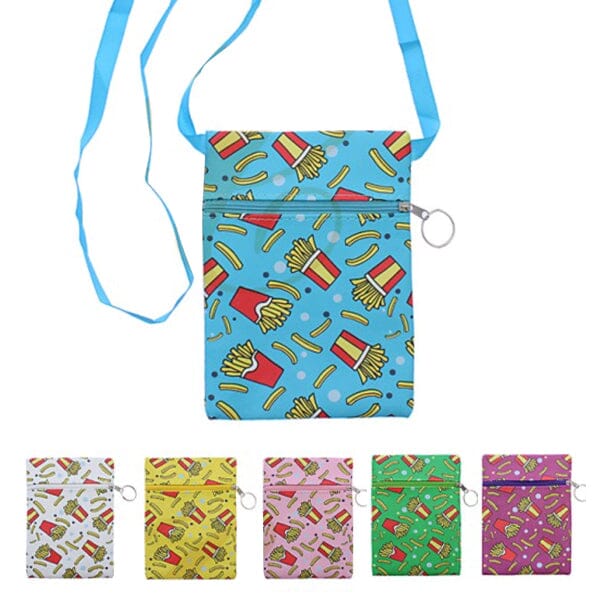 French Fries Print Messenger bag 0469R (12 units) – MyWholesaleFashion.com