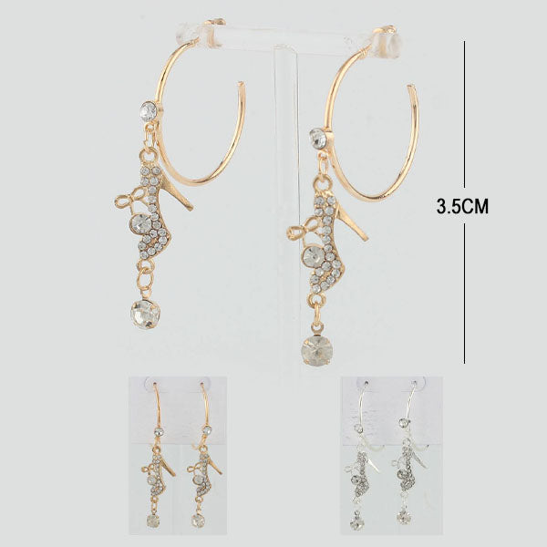Hight Heel Dangle Earrings 1533 (12 units) – MyWholesaleFashion.com