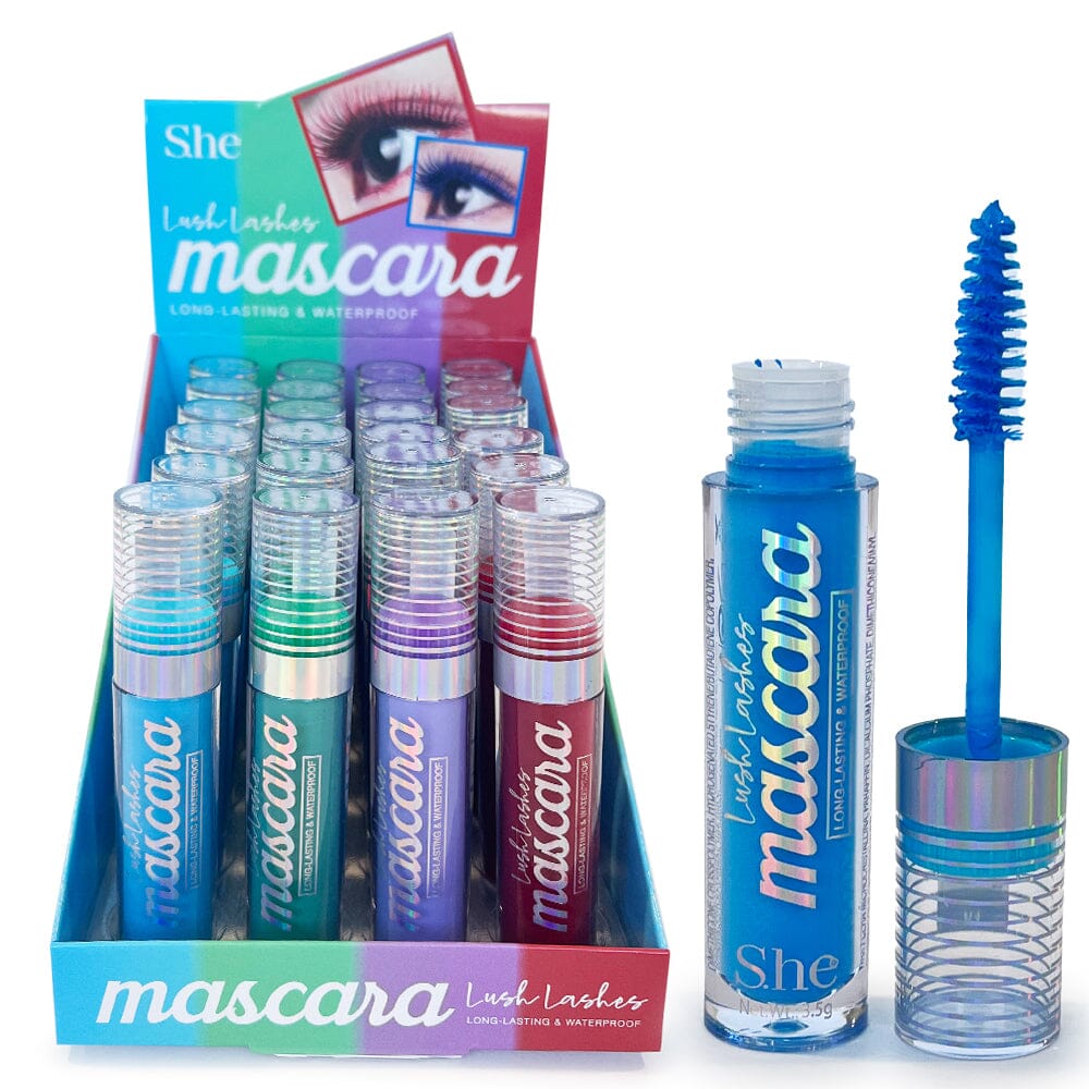 Lush Lashes Color Mascara 4 Colors (24 units) – MyWholesaleFashion.com